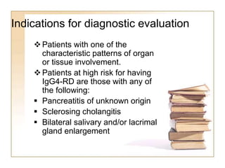 Ig g4 rd diagnosis and treatment | PPT
