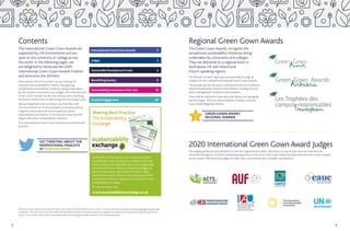 International Green Gown Awards 2020 Winner's Brochure | PDF | Non ...