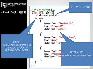 IgGrid 入門編 | PDF