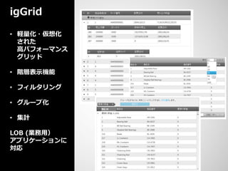 IgGrid 入門編 | PDF