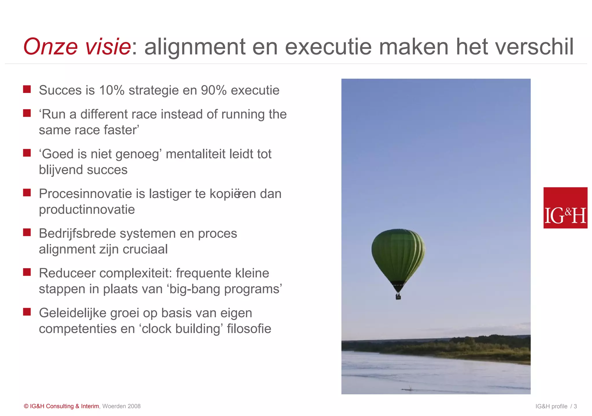 Ig&H Company Profile Nl | PPT