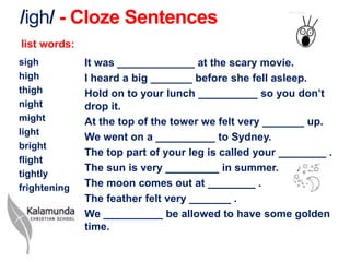 Y1 Igh spelling ppt sh 2012 | PPTX