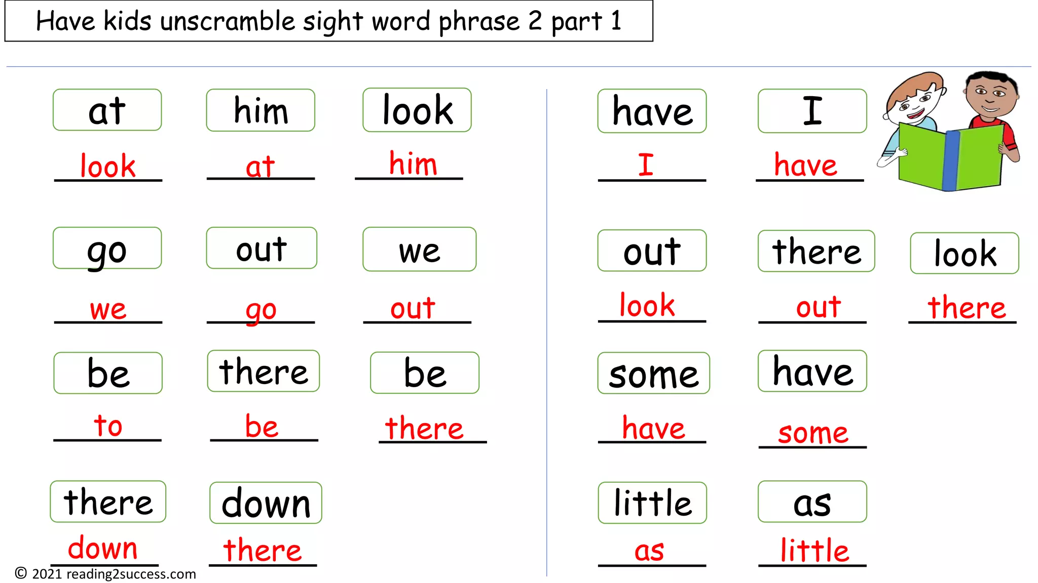 Welcome Parents to Teaching Kids Sight Word Phrases 1, 2, and 3. # ...