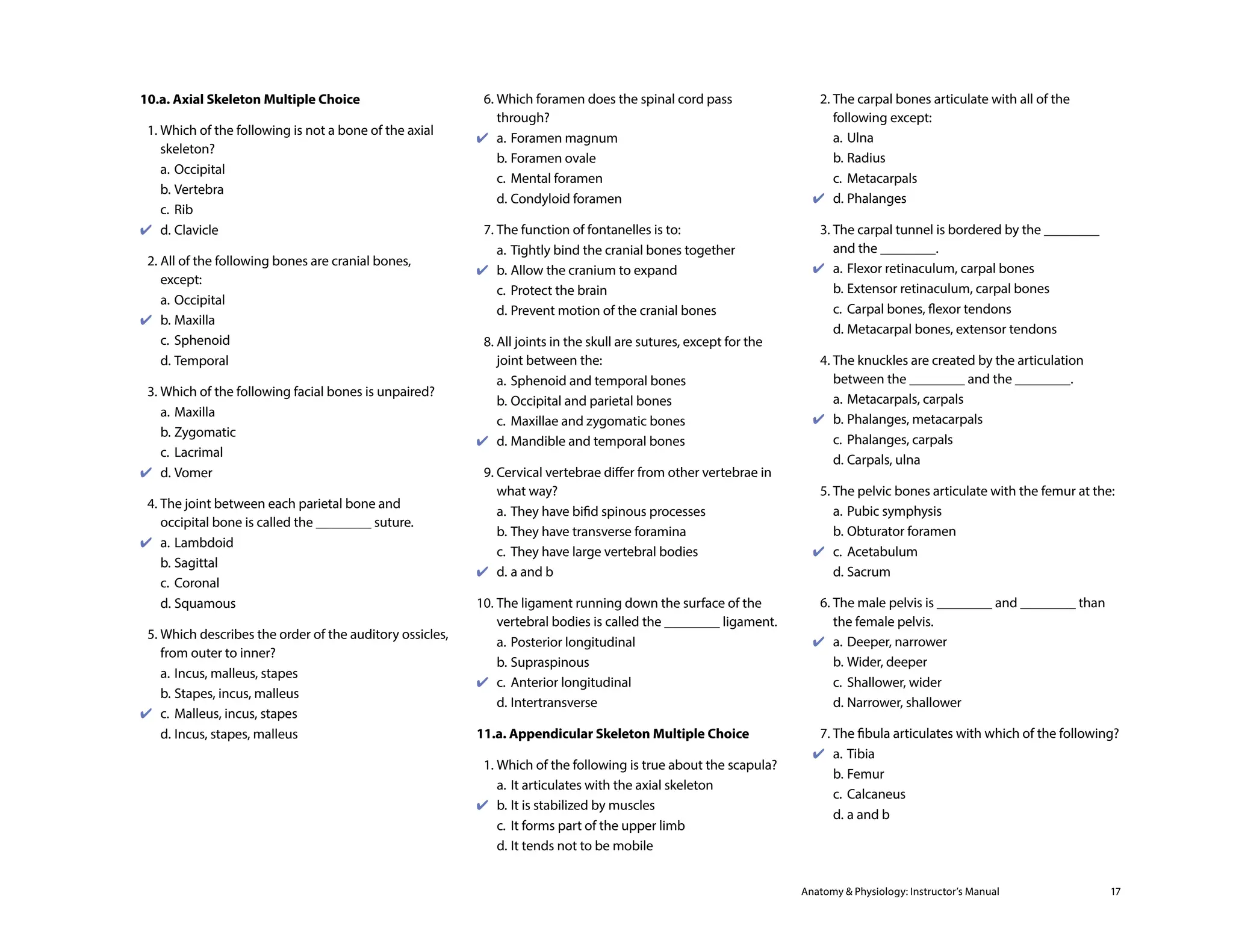 Questions about All systems (anatomy and physiology) | PDF