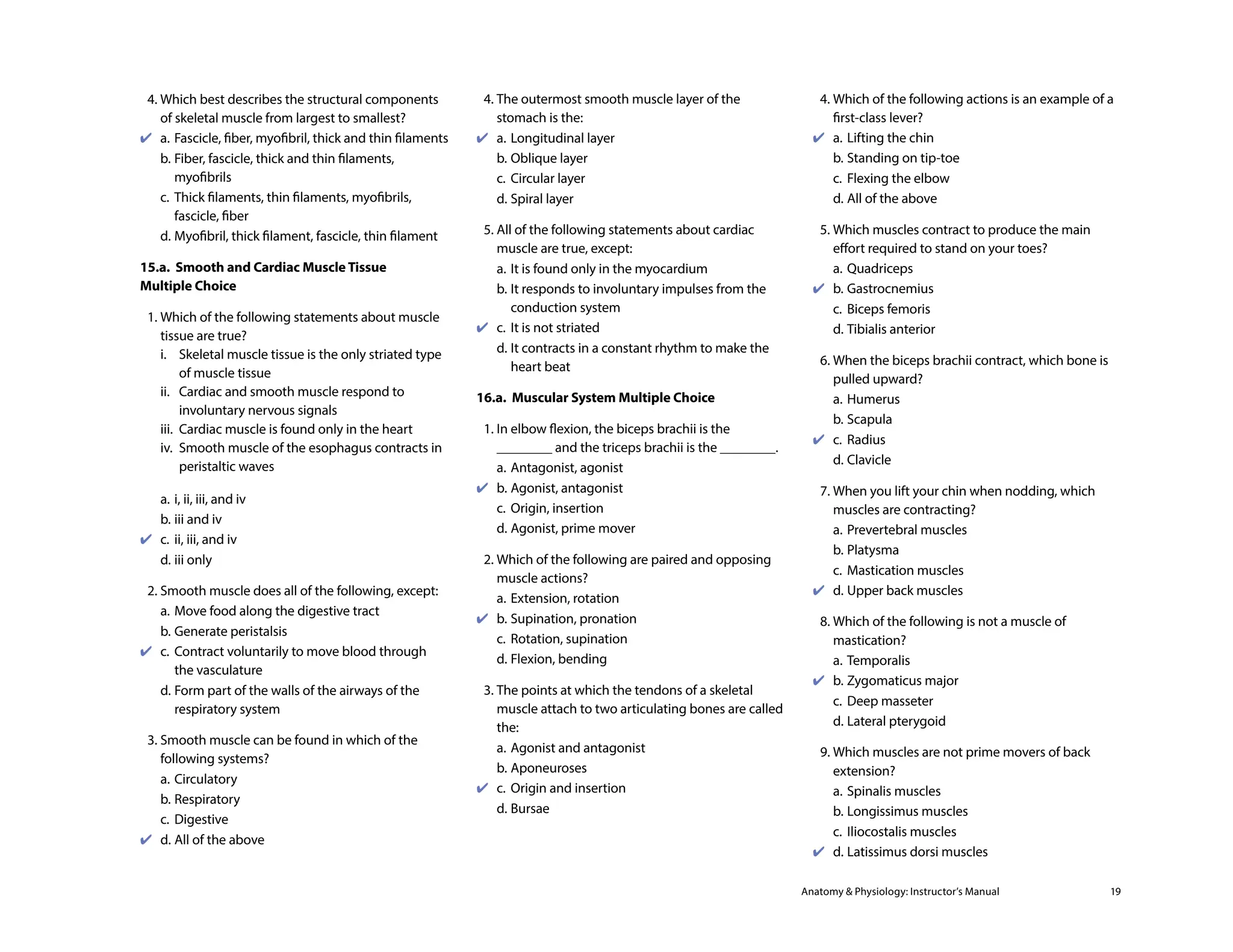 Questions about All systems (anatomy and physiology) | PDF