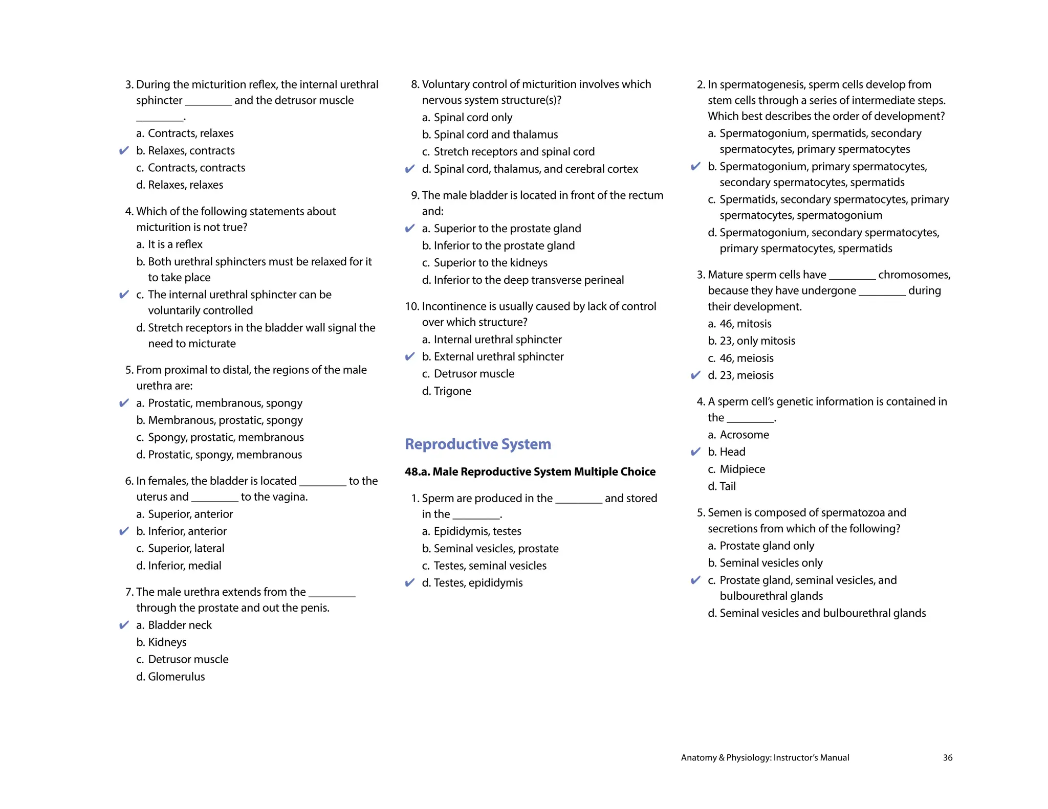 Questions about All systems (anatomy and physiology) | PDF