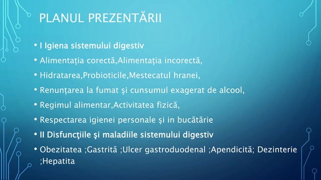 Igiena sistemului digestiv , biologi clasa 11-a | PPTX