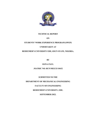Student's Work Experience Program (SWEP) by IGINA PAUL | PDF