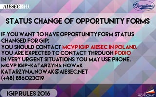 IGIP General Rules 2016 | PDF