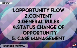 IGIP General Rules 2016 | PDF