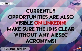 IGIP General Rules 2016 | PDF