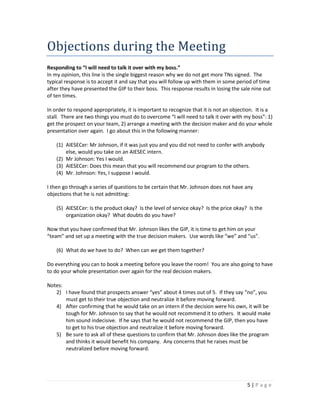 iGIP objection handling | PDF | Email | Internet