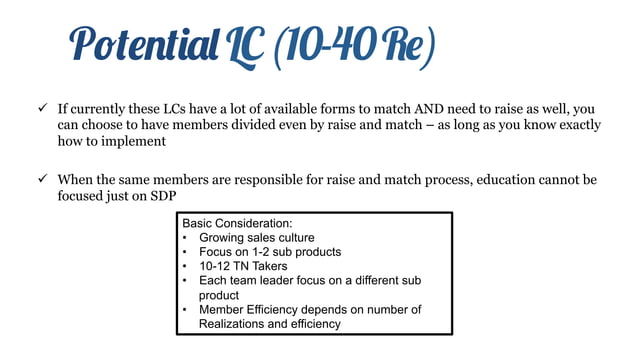 iGIP Tier 2 Structures, L&D and Team Minimums implementation | PPT