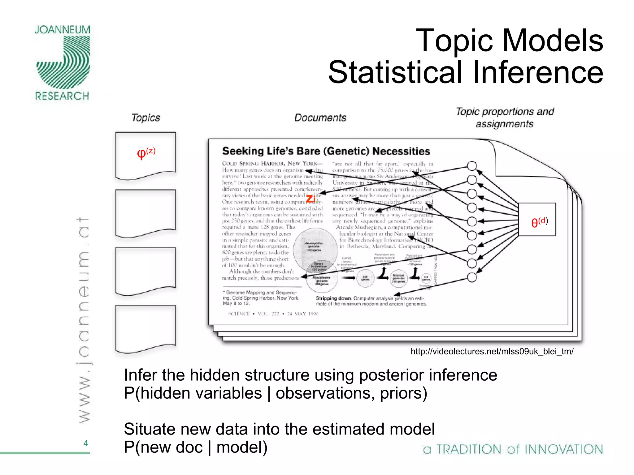 Topic Models - LDA and Correlated Topic Models | PPT | Science