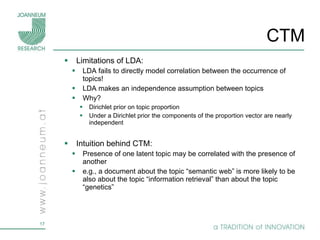 Topic Models - LDA and Correlated Topic Models | PPT
