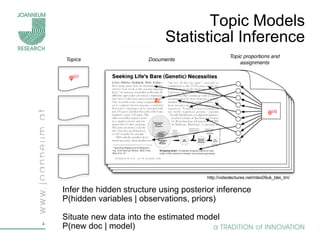 Topic Models - LDA and Correlated Topic Models | PPT