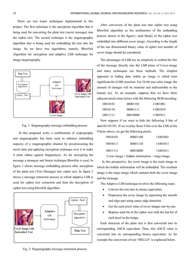 Image Steganography With Encryption | PDF