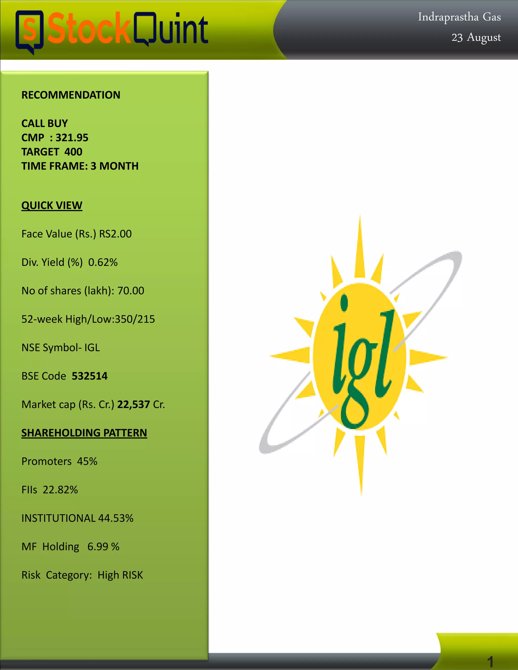 Igl medium term report | PDF