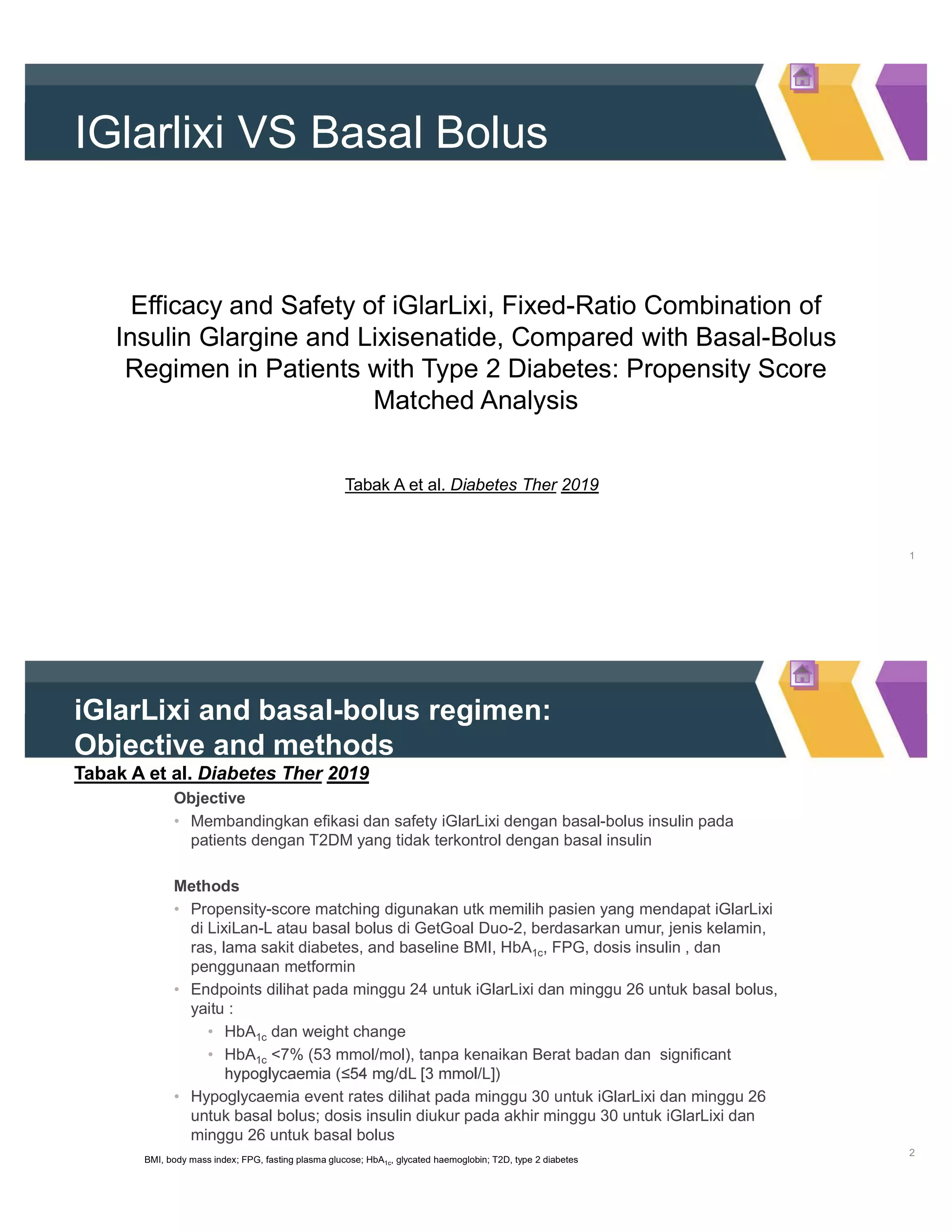 Iglar lixi vs basal bolus | PDF