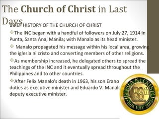 Iglesia ni cristo | PPT