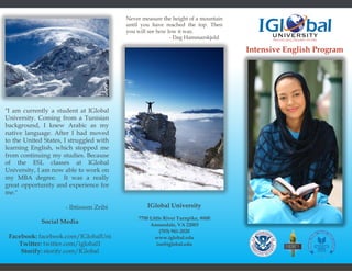 I global universirty brochure | PPT