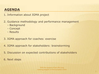 IGMA presentation, training of stakeholder networks | PPTX