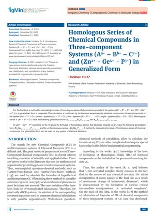 Three-Component Systems: A New Era in Chemical Research | PDF