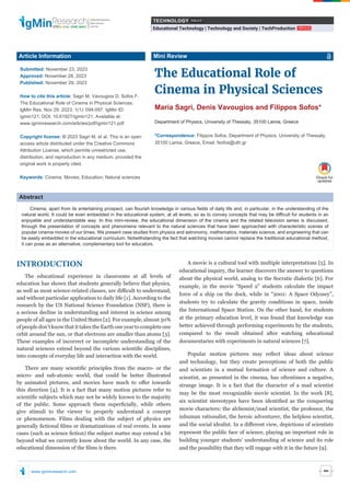 Enhancing Science Education with Popular Films and TV Series | PDF