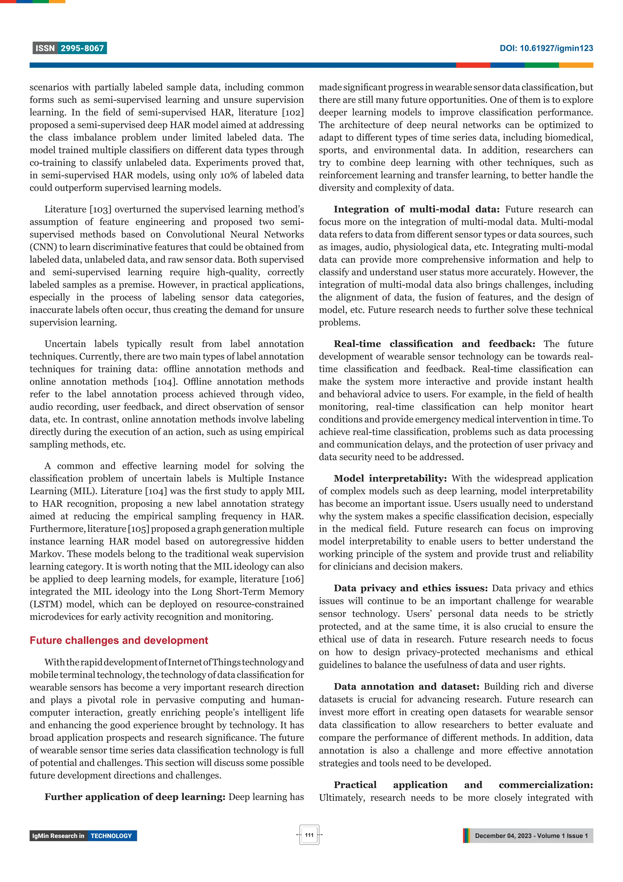 Wearable Sensors: Bridging Health, Sports, and Human-Computer Interaction | PDF