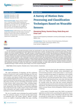 Wearable Sensors: Bridging Health, Sports, and Human-Computer ...