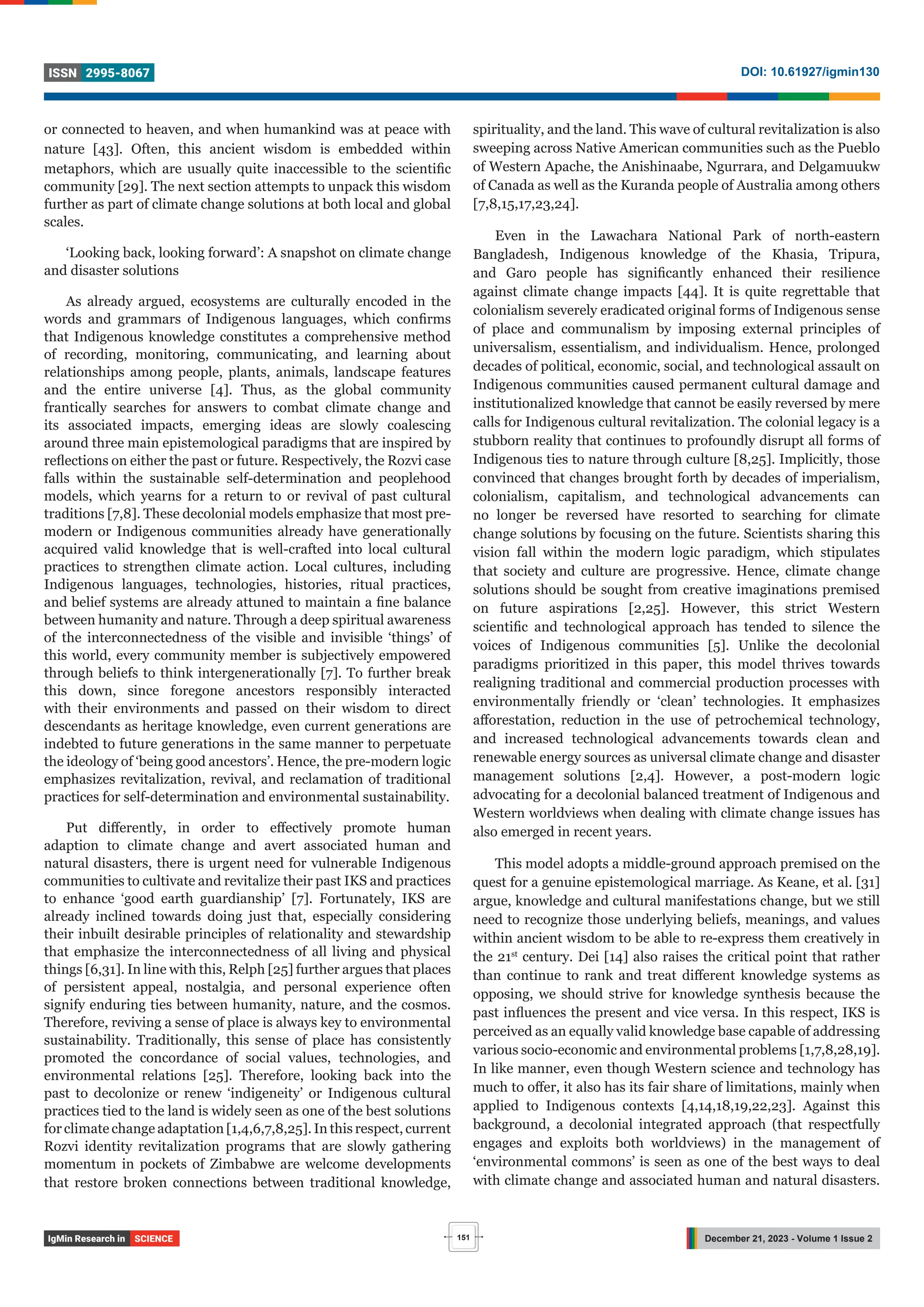 Ancient Knowledge, Modern Impacts: Rozvi Narratives for Disaster Resilience | PDF