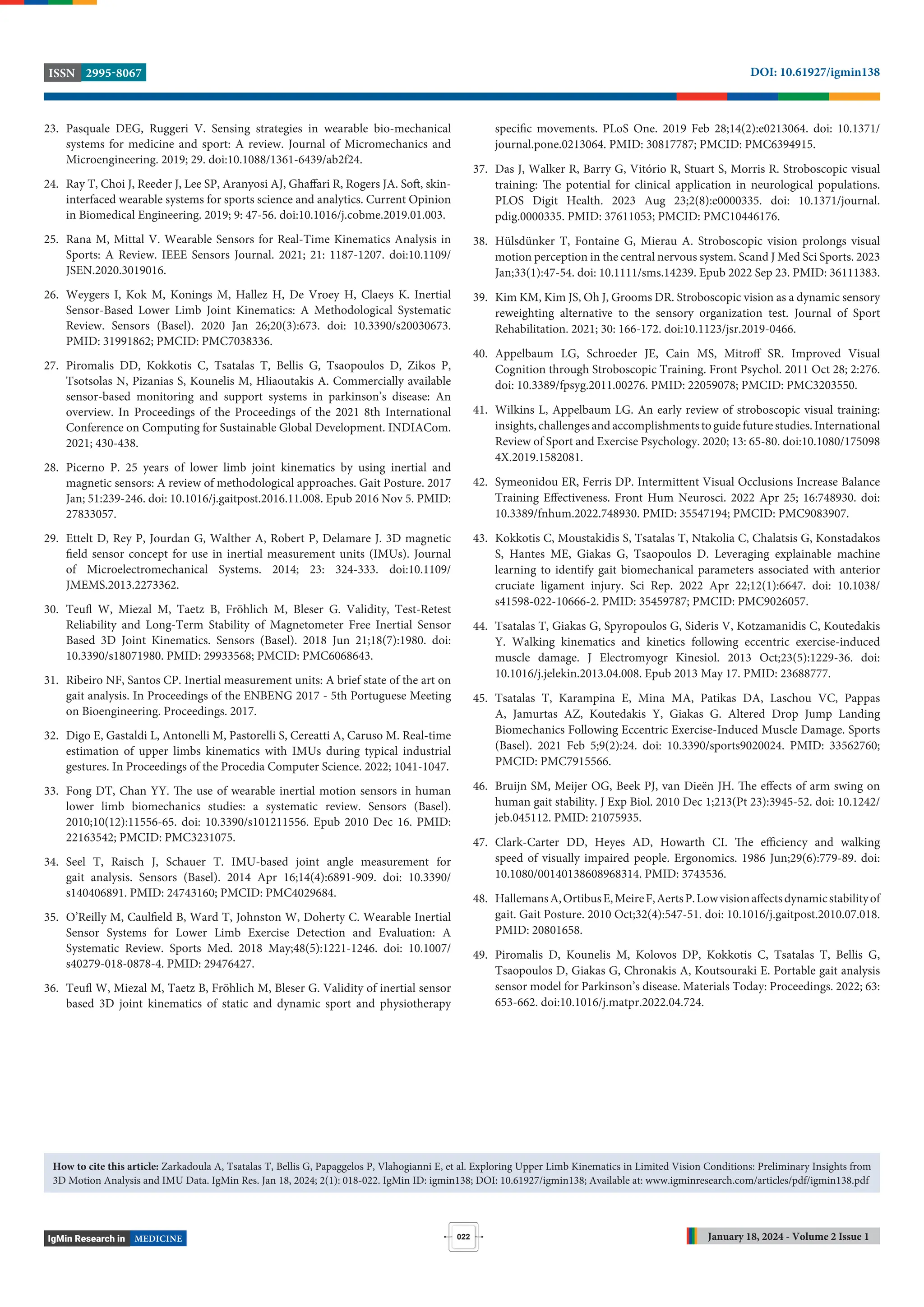 Breaking Down Motion: Studying the Impact of Visual Impairment | PDF