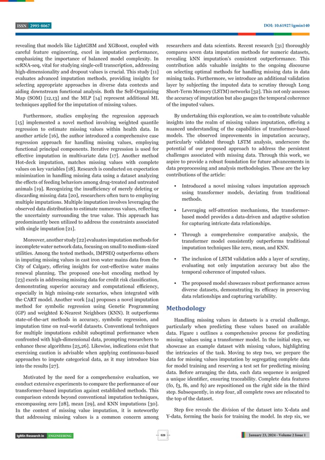 Transforming Data Integrity Advanced Missing Value Imputation With Ai