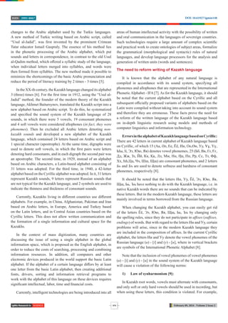 Modernizing Kazakh Writing: A Linguistic Revolution | PDF