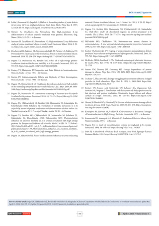Understanding Electrical Conductivity in Radiation-Modified Semiconductors | PDF