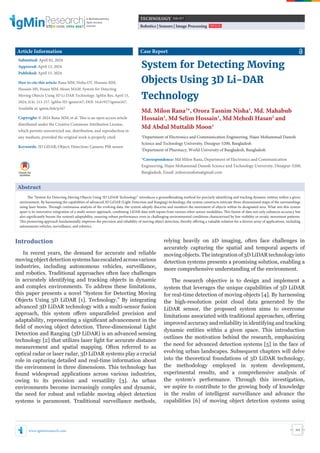 3D LiDAR in Action: Enhancing Object Detection Across Industries | PDF