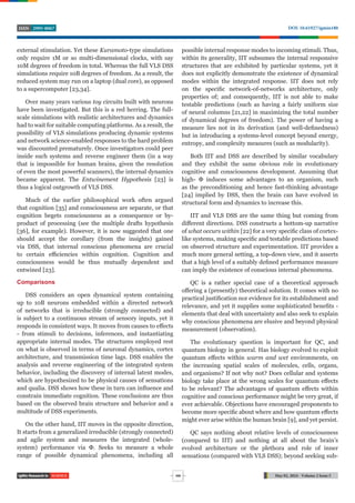 "Integrated Information vs. Quantum Models: The Consciousness Debate" | PDF