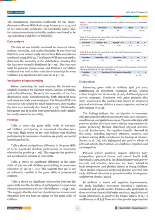 From Movement to Mastery: Game Skills in 5-6-Year-Olds | PDF