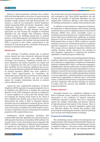 Enhanced KNN Imputation for Accurate Material Property Modeling | PDF