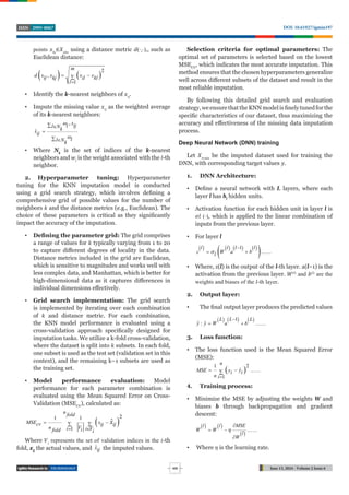 Enhanced KNN Imputation for Accurate Material Property Modeling | PDF