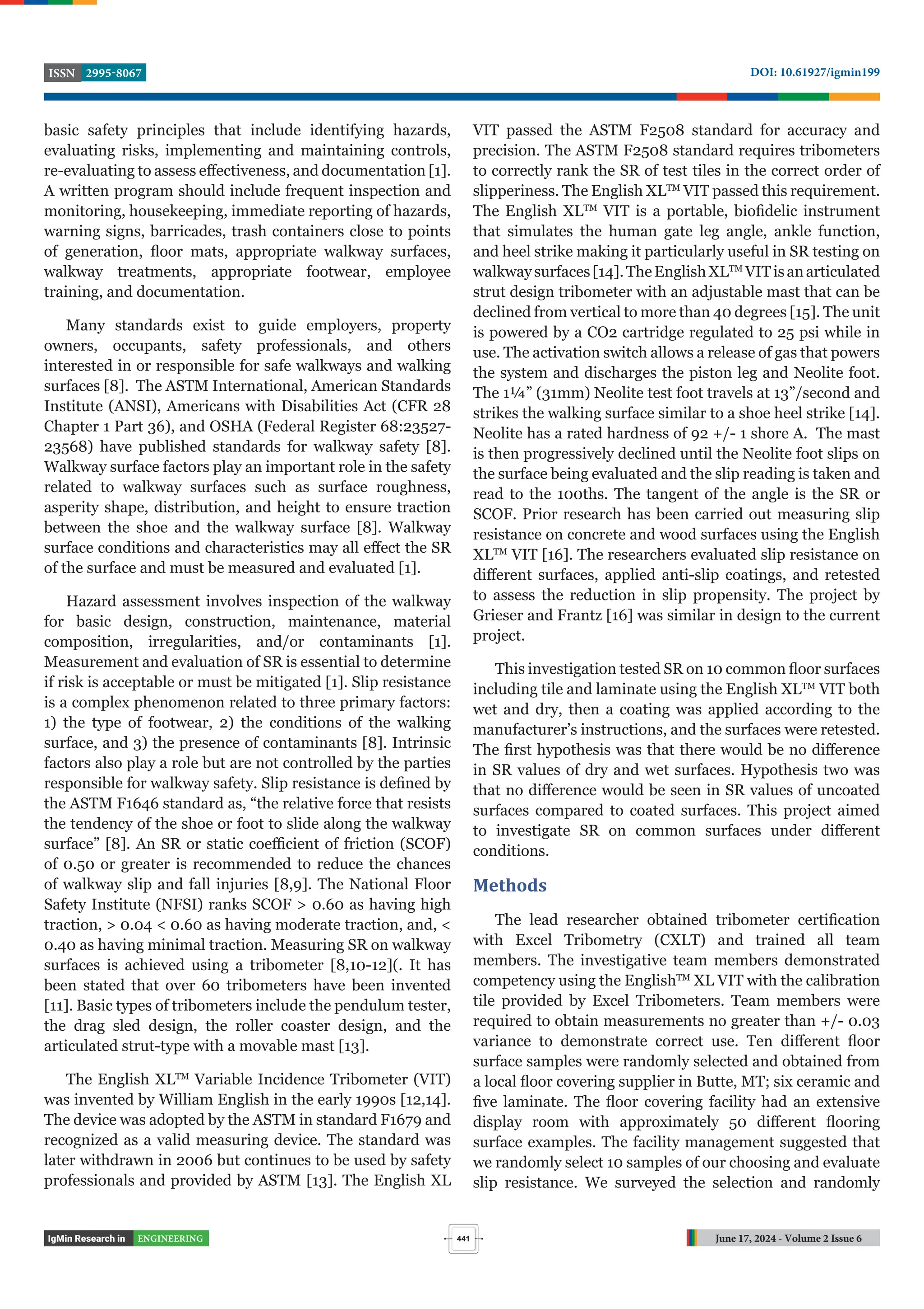 Reducing Falls: Insights into Floor Slip Resistance | PDF