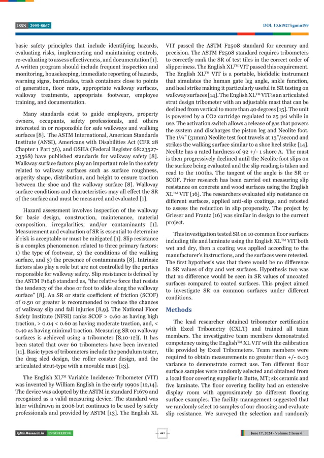 Reducing Falls: Insights into Floor Slip Resistance | PDF