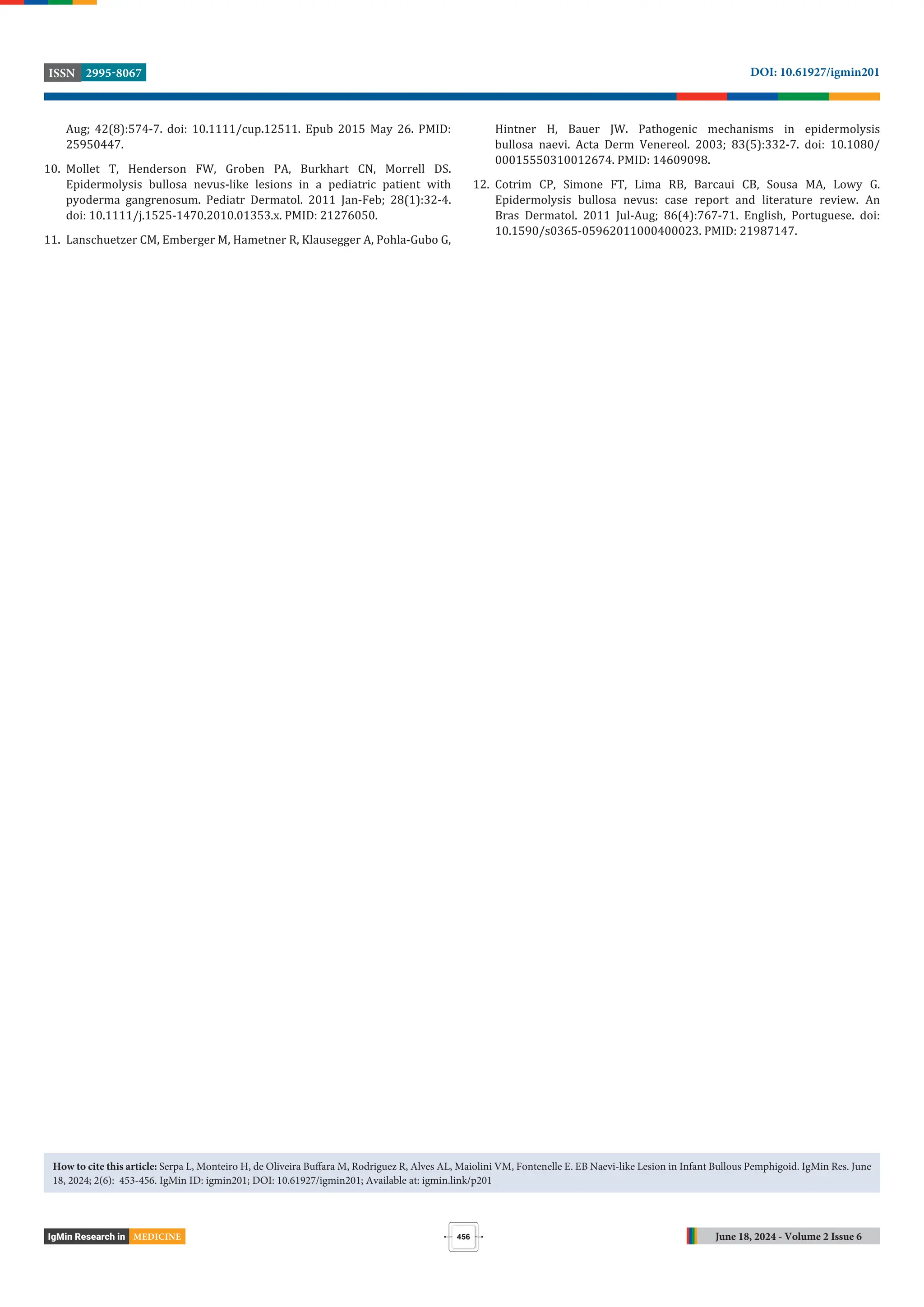 Clinical and Dermatoscopic Features of EB Naevi in Infant B | PDF