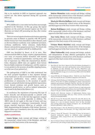 Clinical and Dermatoscopic Features of EB Naevi in Infant B | PDF