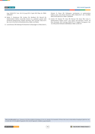 Clinical and Dermatoscopic Features of EB Naevi in Infant B | PDF