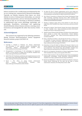 Integrating Artificial Parts: Achieving Harmony in Human Body ...