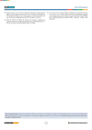 Impact of IDH1 Mutations on Stromal Histology in High-Grade Gliomas | PDF