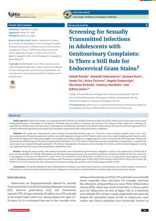 Is There Still a Role for Endocervical Gram Stains in Screening for Sexually Transmitted ...