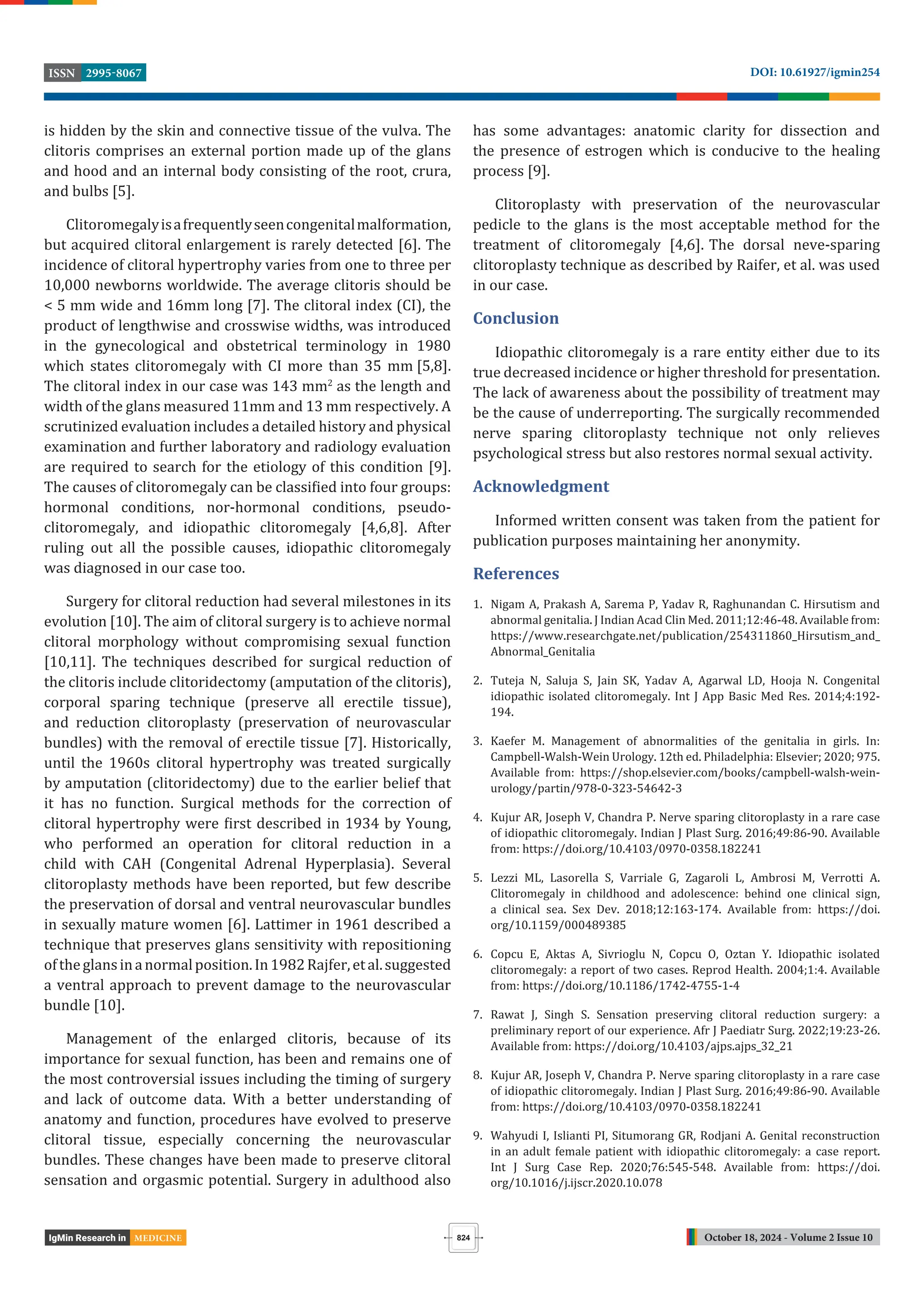 Management of Rare Idiopathic Clitoromegaly with HBsAg Positivity ...