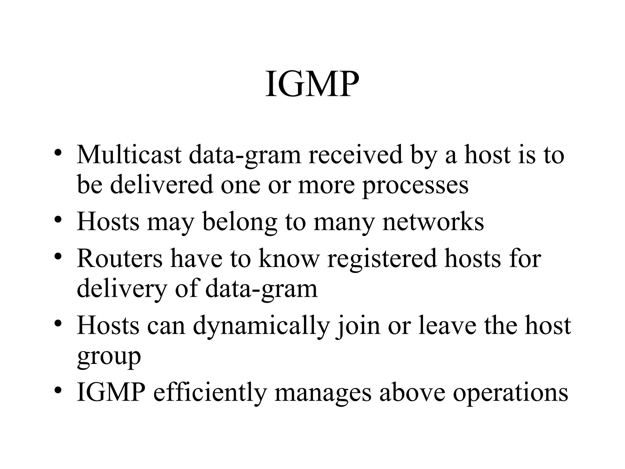 Igmp | PPT